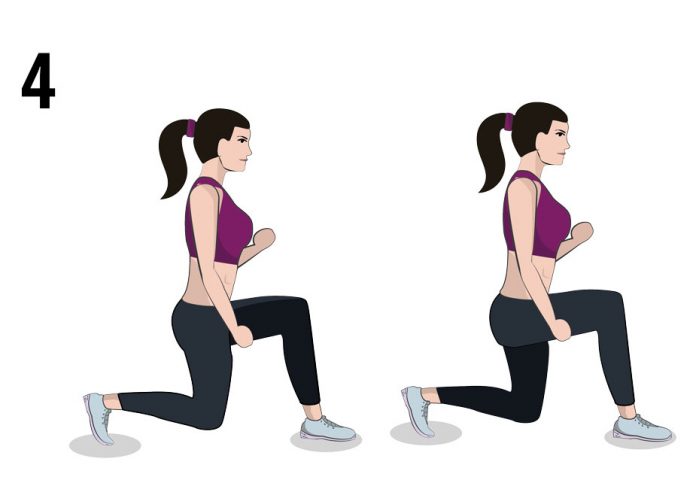 Die besten Lunges Variationen für straffe Beine & knackigen Po